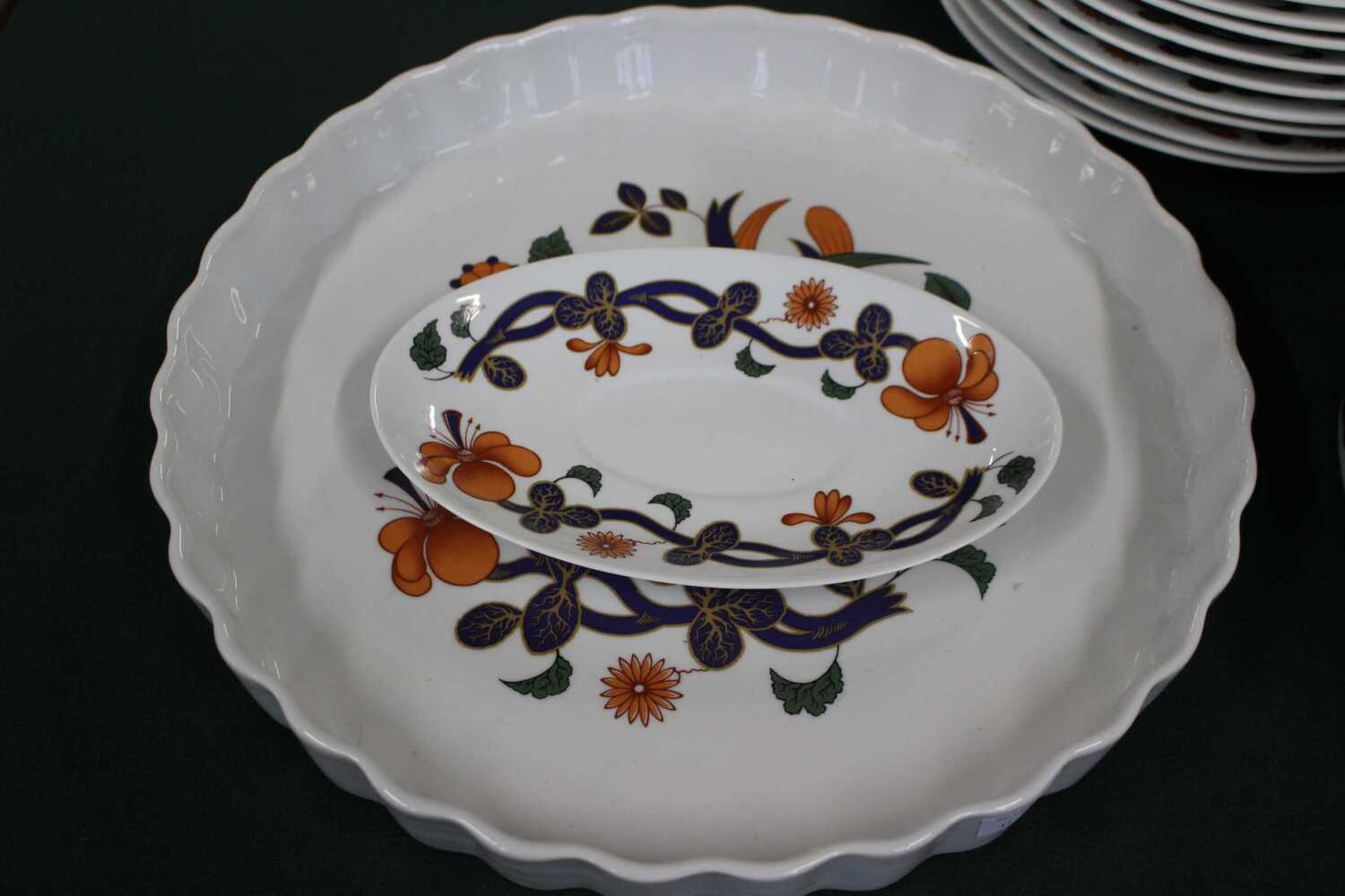A Royal Worcester Grainger Imari part dinner service to include twelve ...
