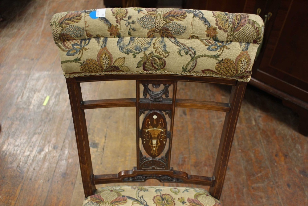 Small Victorian bedroom chair.