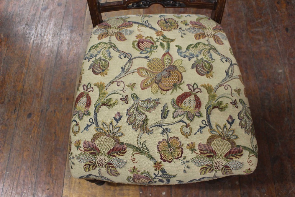 Small Victorian bedroom chair.