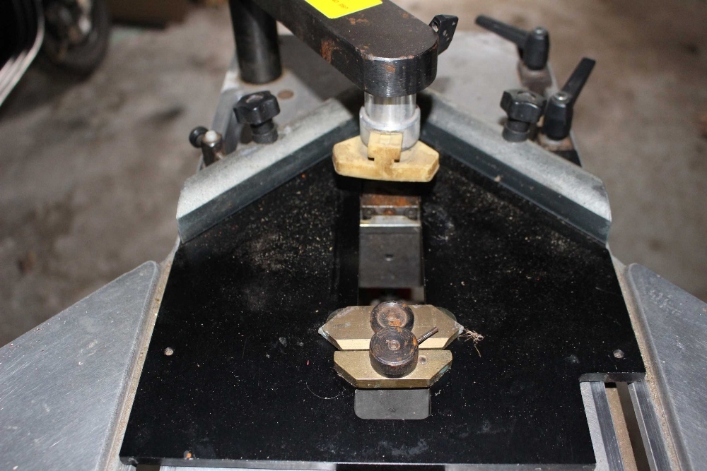 Cassese France, Picture framing machine on stand.