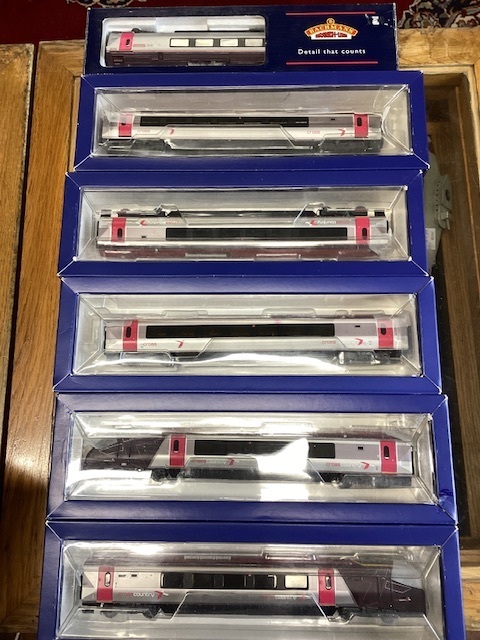 Good all boxed model Railway toys to include.Bachmann set of carriages ...