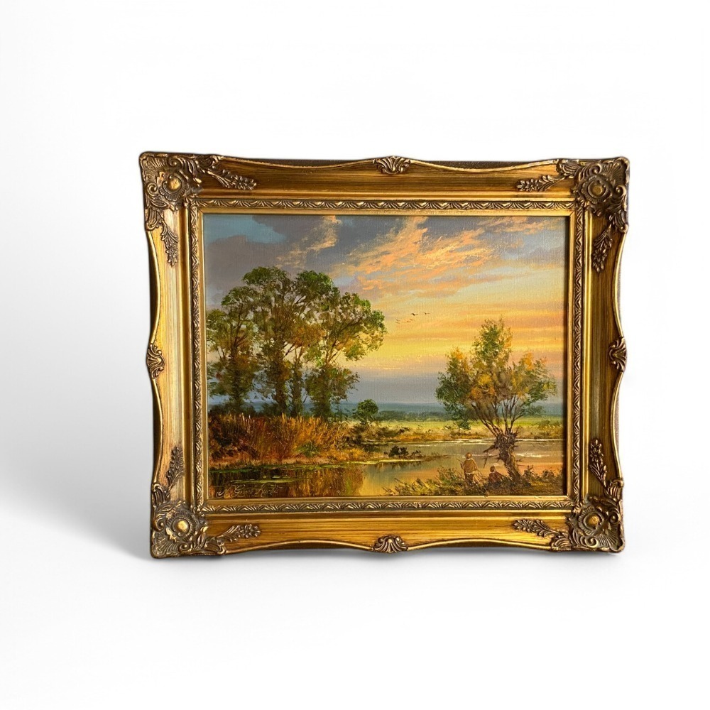 Andrew Grant Kurtis (British, b.1950) A Pair of River Scenes Oil on ...