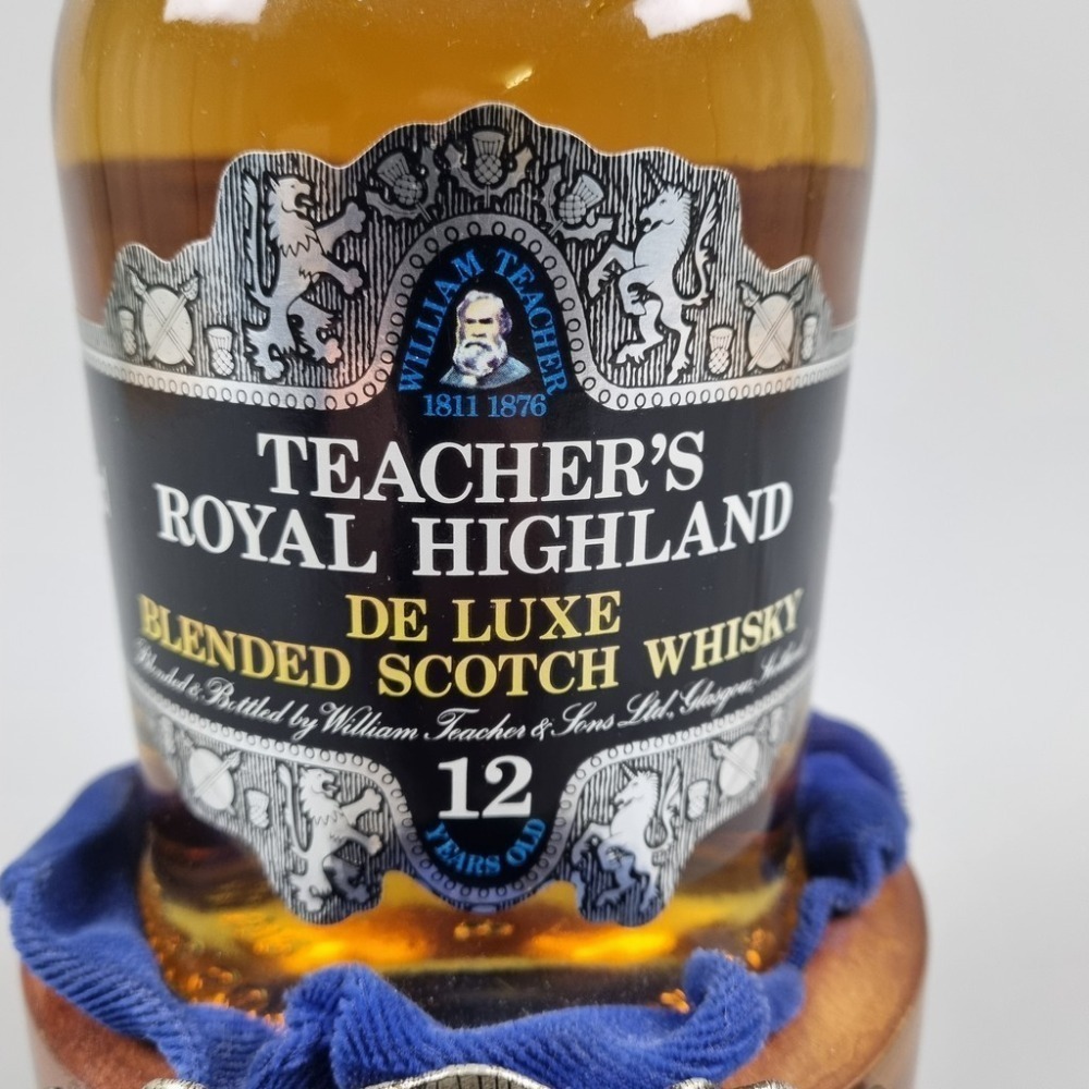 Teacher's Royal Highland 12 Year Old De Luxe Blended Scotch Whisky 1980 ...