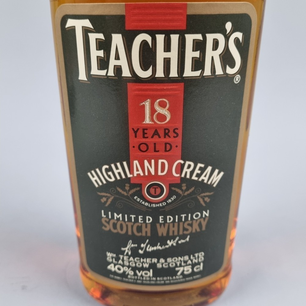Teacher's Highland Cream 18 Year Old Limited Edition Scotch Whisky 1980 ...