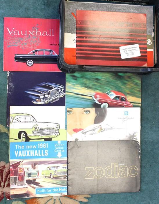 Motoring Interest: A collection of 1950/60 car brochures, to include ...