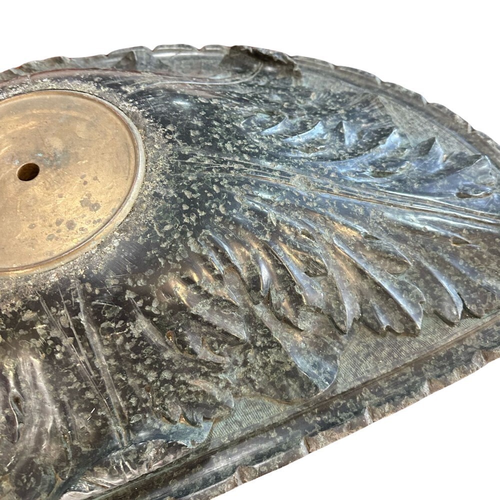 A Grand Tour green serpentine marble platform / base, 19th century, the ...