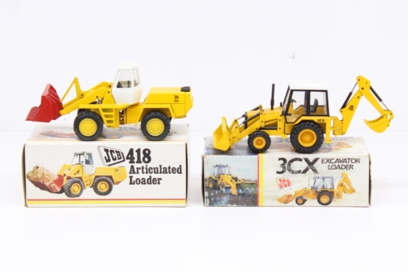 NZG: A pair of boxed NZG, JCB vehicles, to comprise: JCB 418 ...