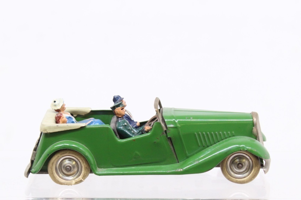 Triang Minic: An unboxed clockwork, Triang Minic, Pre-War Tourer with ...