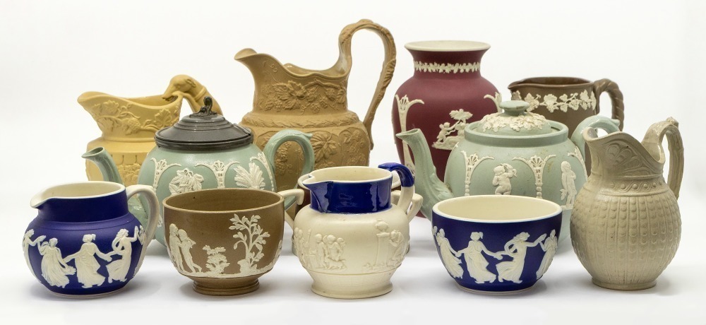 A selection of Dudson and similar ceramics to include: five relief ...
