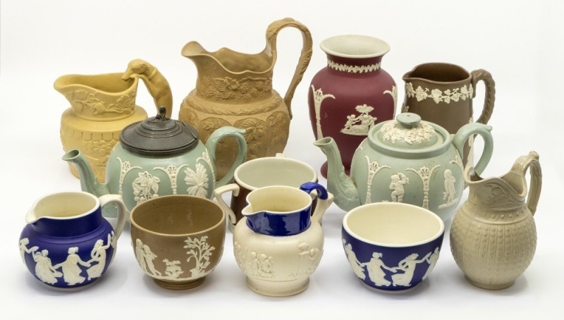 A selection of Dudson and similar ceramics to include: five relief ...