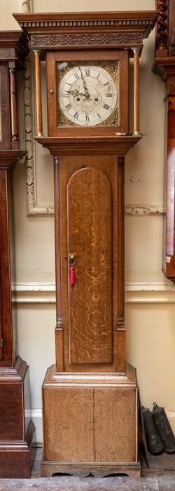 William Wain, Thirsk, North Yorkshire, a George III oak longcase clock ...