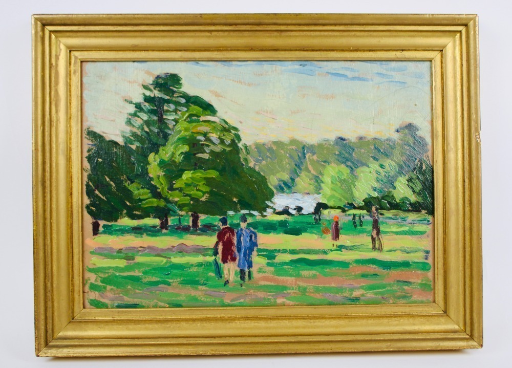 Edward Morland Lewis (Welsh,1903- 1943) - Sketch in Hyde Park