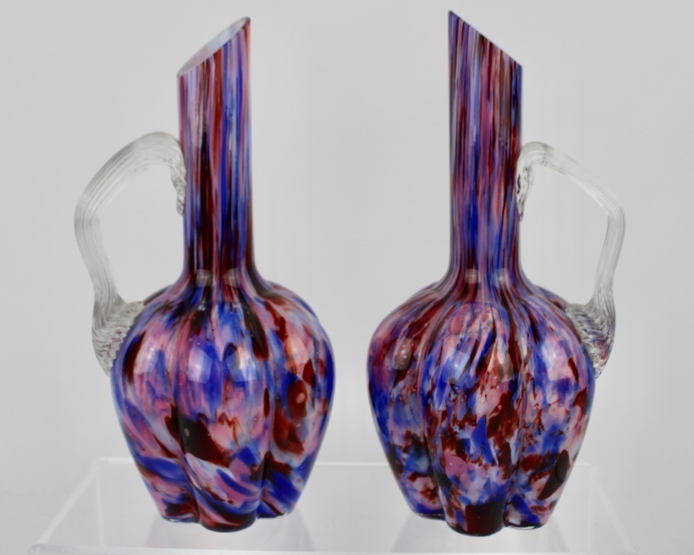 Five Pieces of Vintage multi-coloured Glass