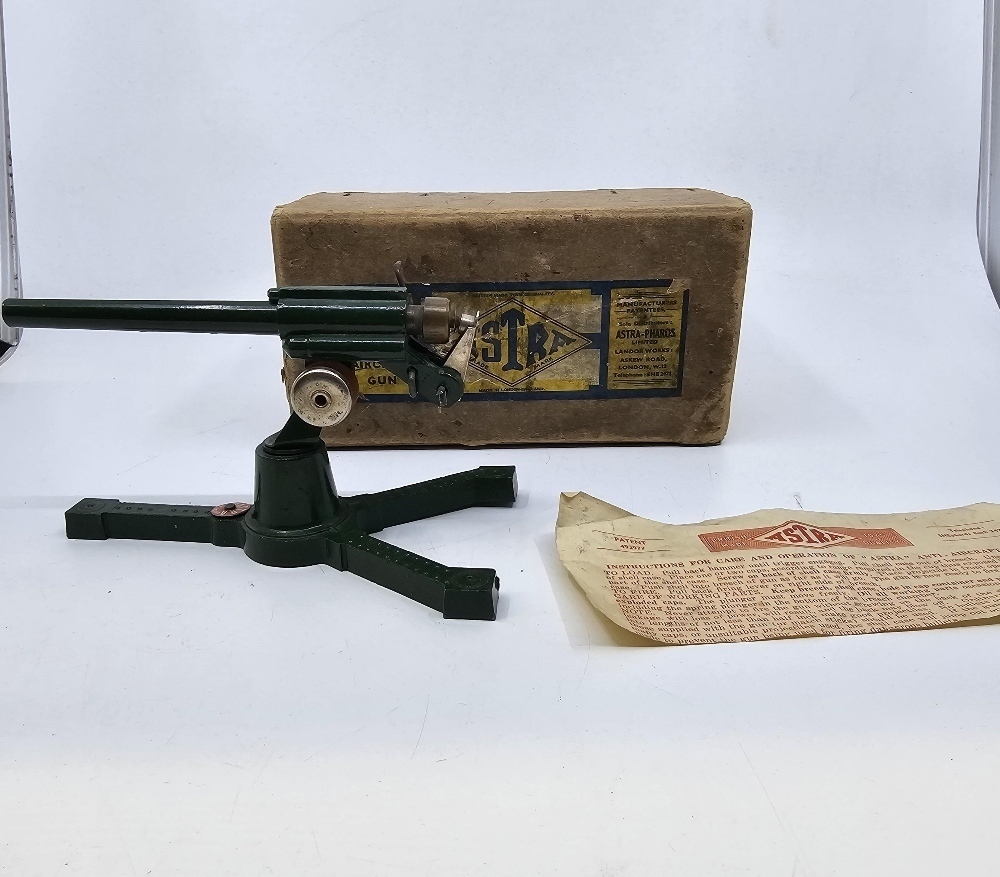 An Astra anti aircraft gun with original box