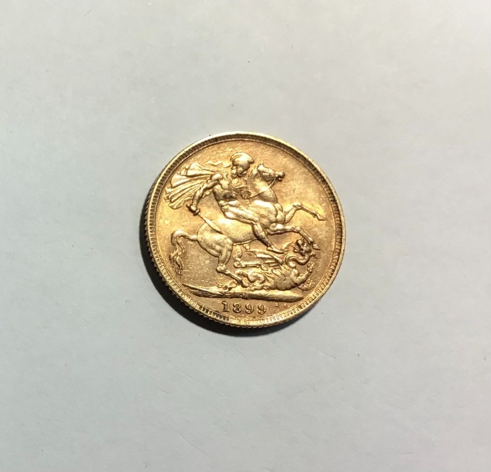 Victorian 1899m Sovereign, Melbourne Mint.