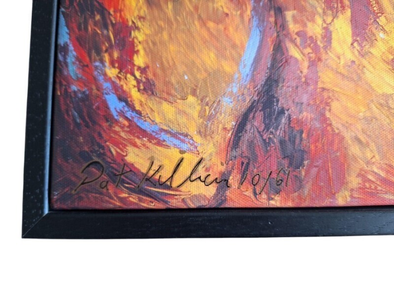 Two Pat Killen boxing prints on canvas 41cm x 30xm Muhammad Ali 10/61 ...