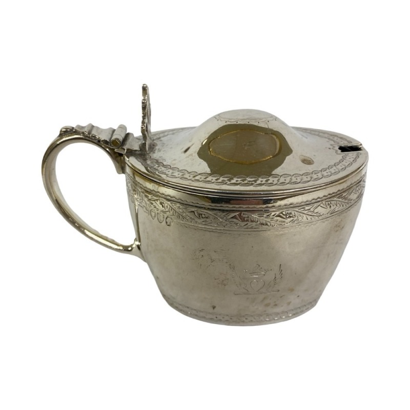 A mid-Victorian silver mustard pot, Henry Holland, London 1879 with ...