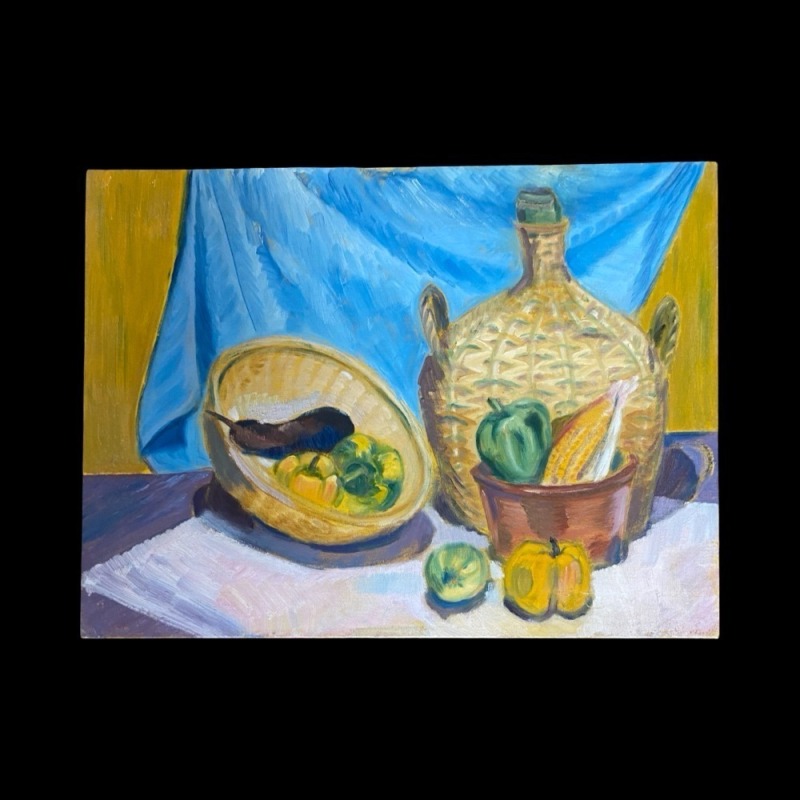 Folder of 17 various modern British oils including still life examples ...