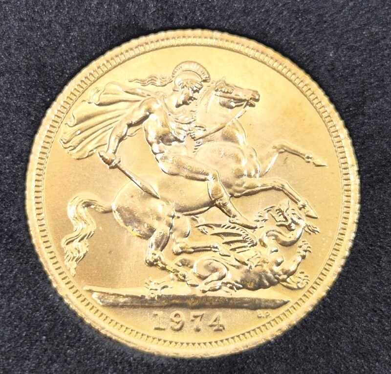 An Elizabeth II 1974 & 1976 gold sovereign set (The First British ...