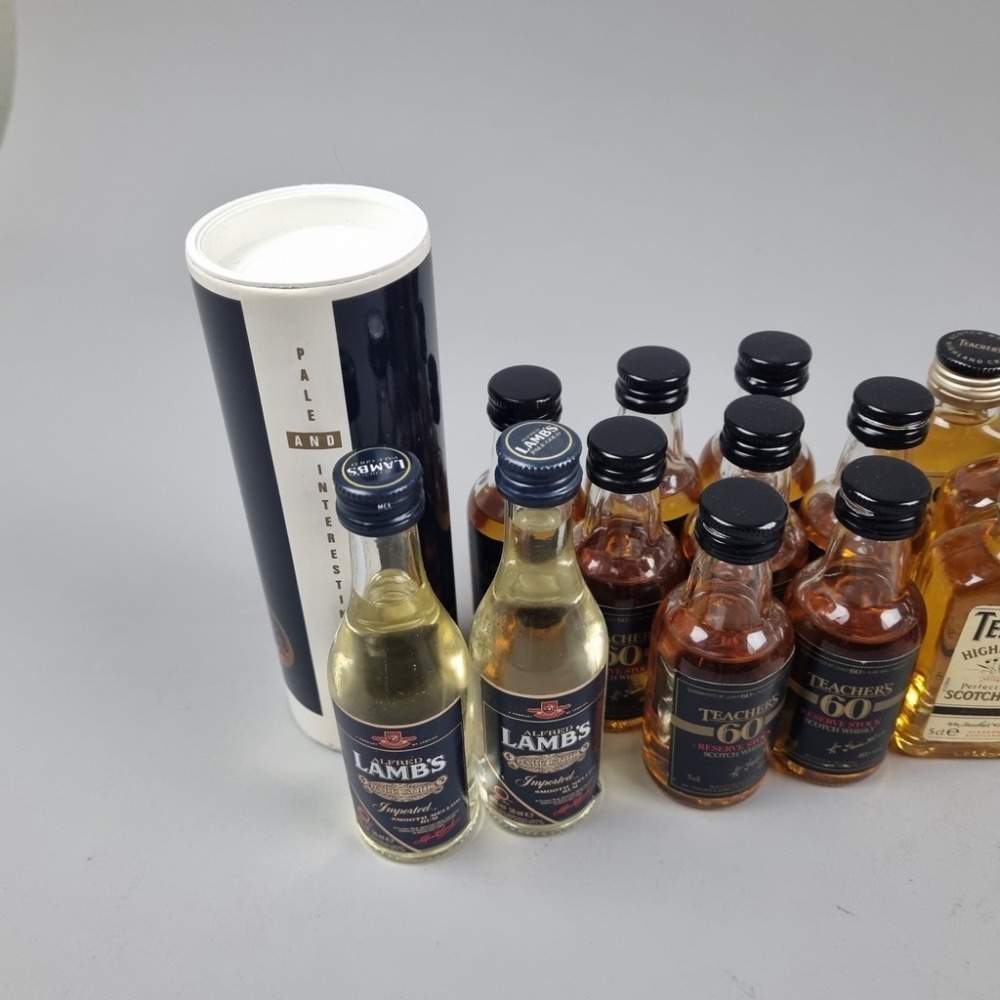 Large Collection of Miniatures to include Whisky, Rum and Spirits ...