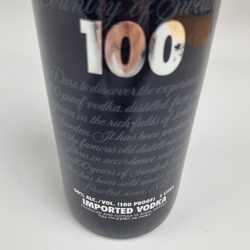 Absolut 100 Limited Edition 100 Proof Vodka - 1 Litre - Released 2019