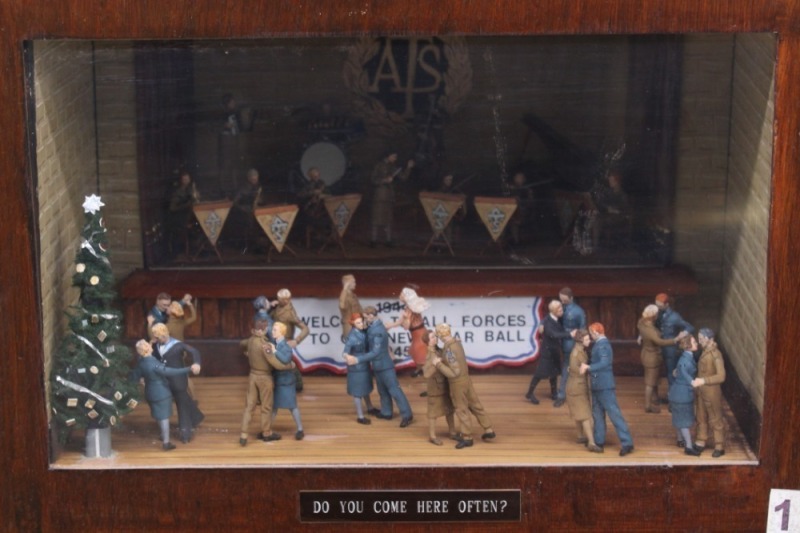 Dioramas: A pair of scratch-built dioramas: 'Do You Come Here Often ...