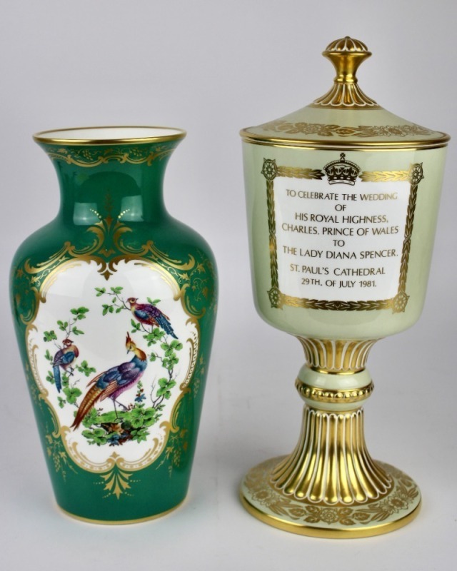 A Limited Edition Spode Chalice and Cover Made to Commemorate the Royal ...