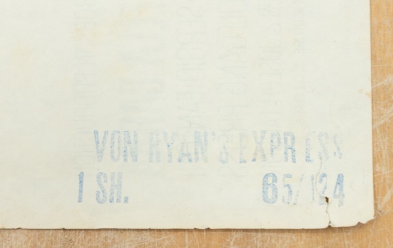 Von Ryans Express (1965), US One Sheet Movie Poster for the WW2 action ...