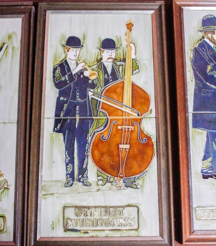 4 frames ceramic tiles by tunstall tile works