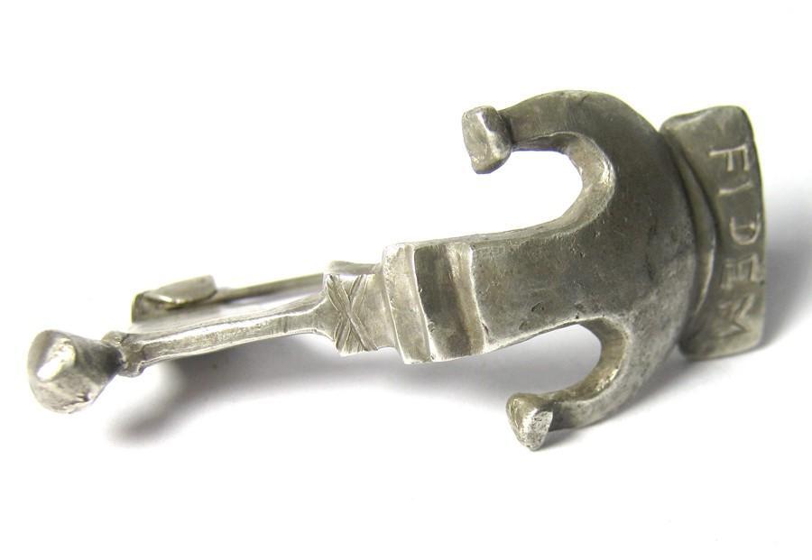 Roman silver brooch A silver brooch of unknown age in the style of an ...