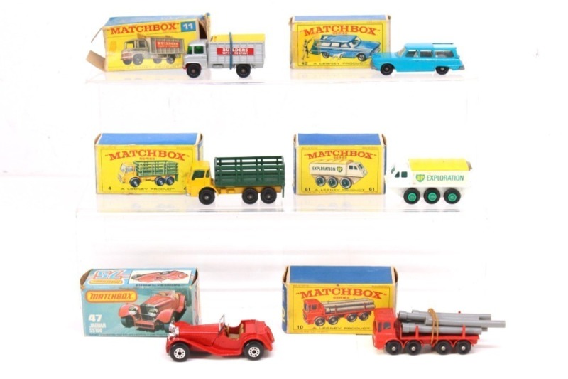 Matchbox: A collection of six boxed Matchbox Series 75 vehicles to ...