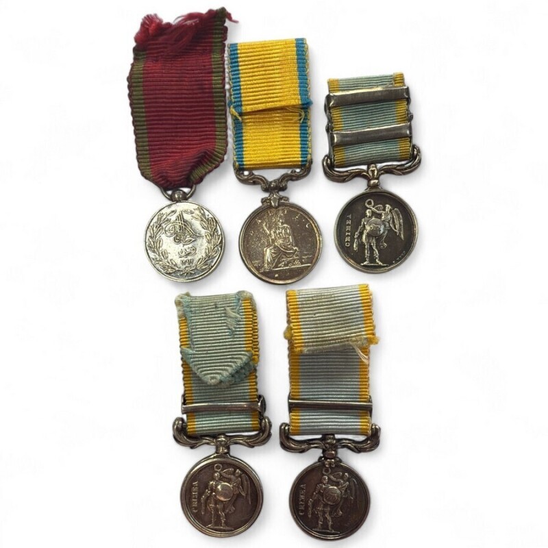 Five miniature Crimean War (1853-56) campaign medals to include a ...