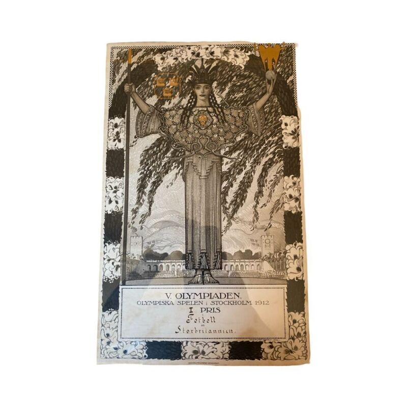 Olympic Gold Medal Diploma and Football Interest. A Gold Medal Olym[pic ...