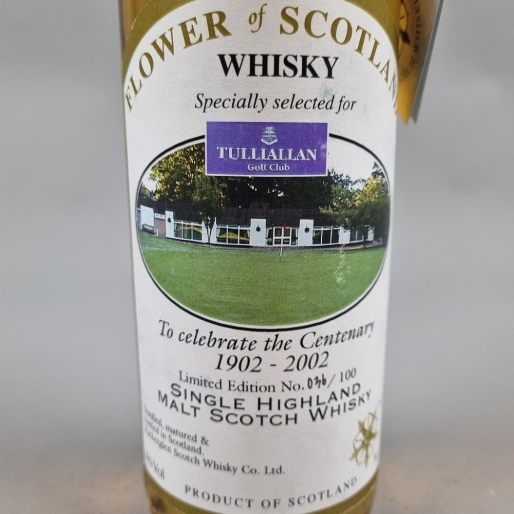 Tulliallan Golf Club Centenary 1902-2002 Single Highland Malt Whisky ...