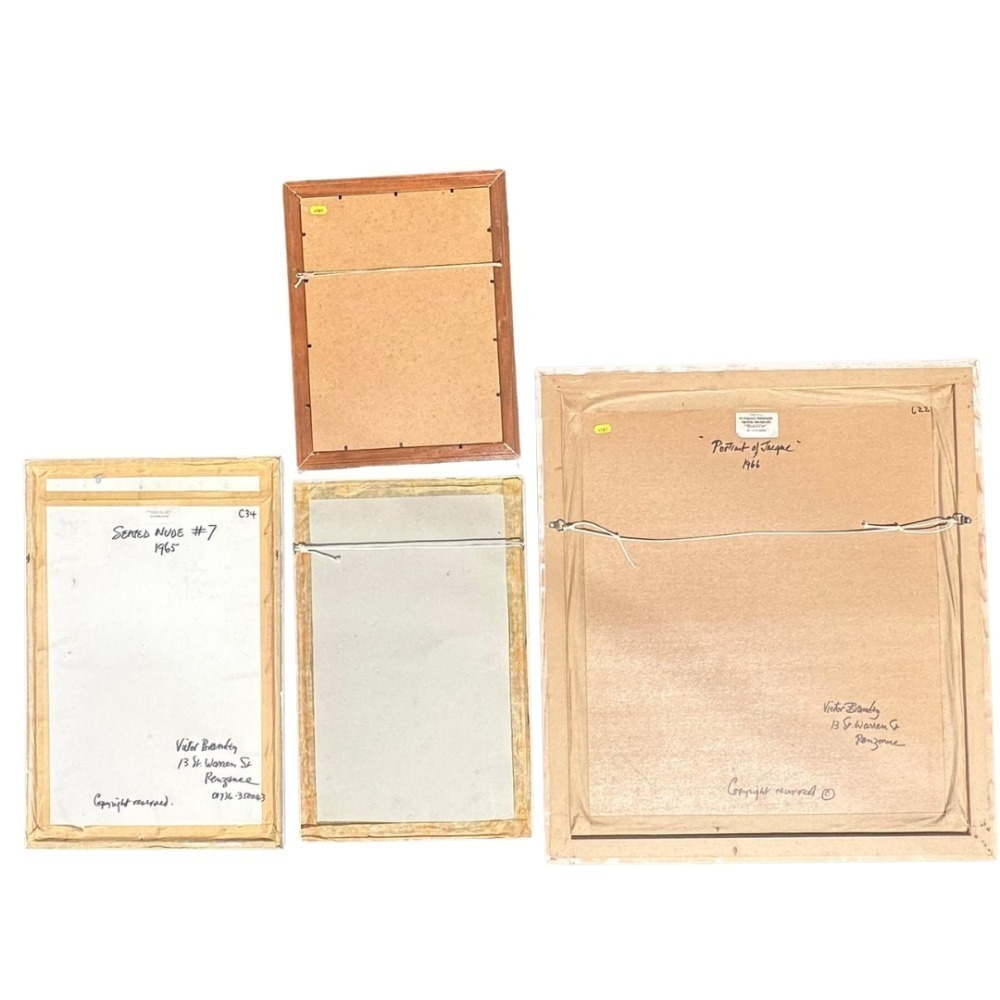 Victor Bramley (1933-2014). Onions, Belair Terrace St Ives 1960; Ink ...