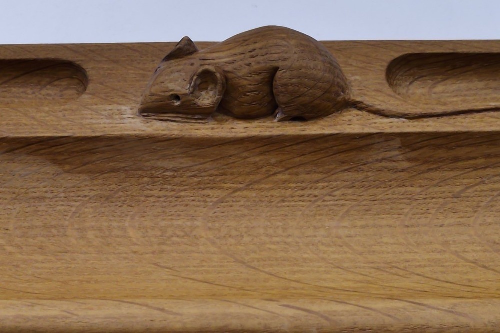 Robert Mouseman Thompson (1876-1955) A 20th century carved oblong pen ...