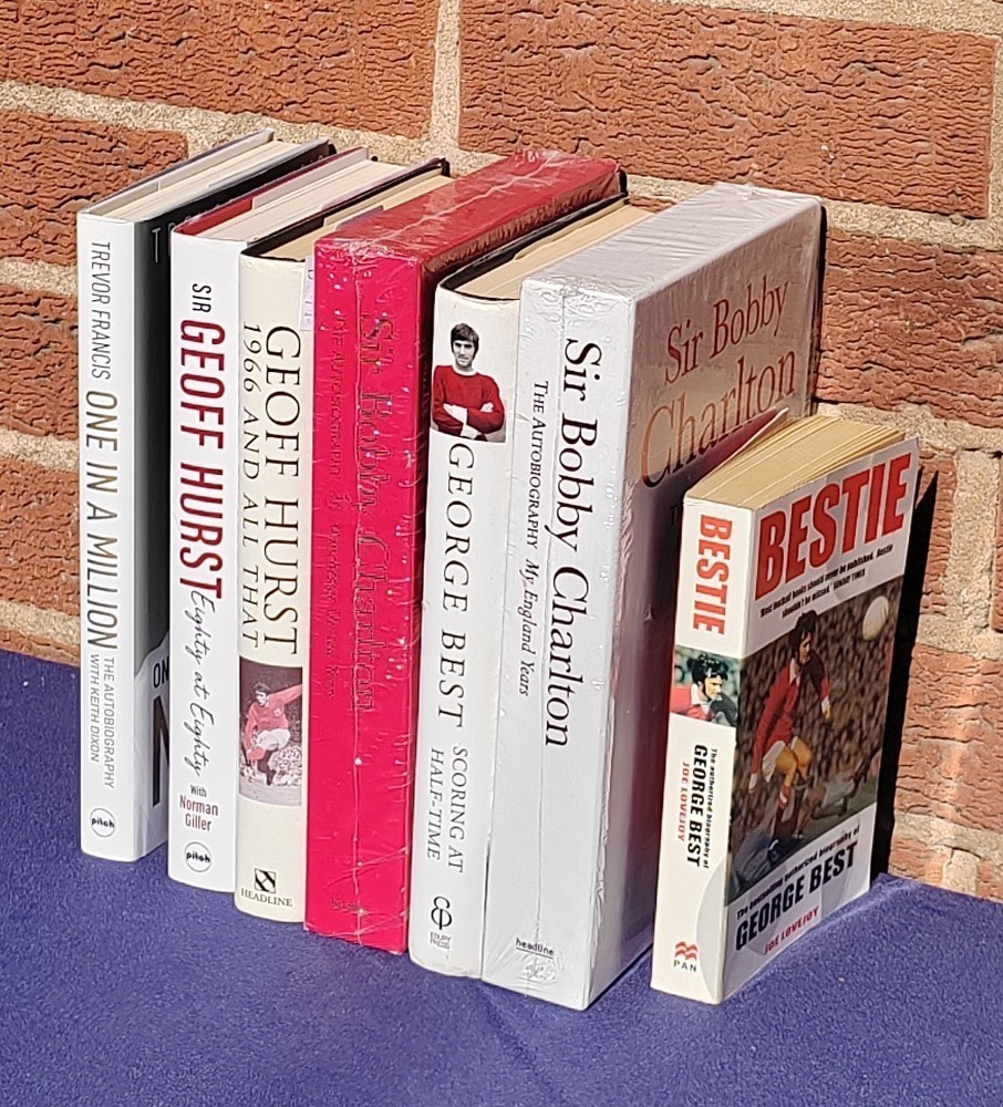 Six Geoff Hurst, Eighty at Eighty book, signed together with Geoff ...