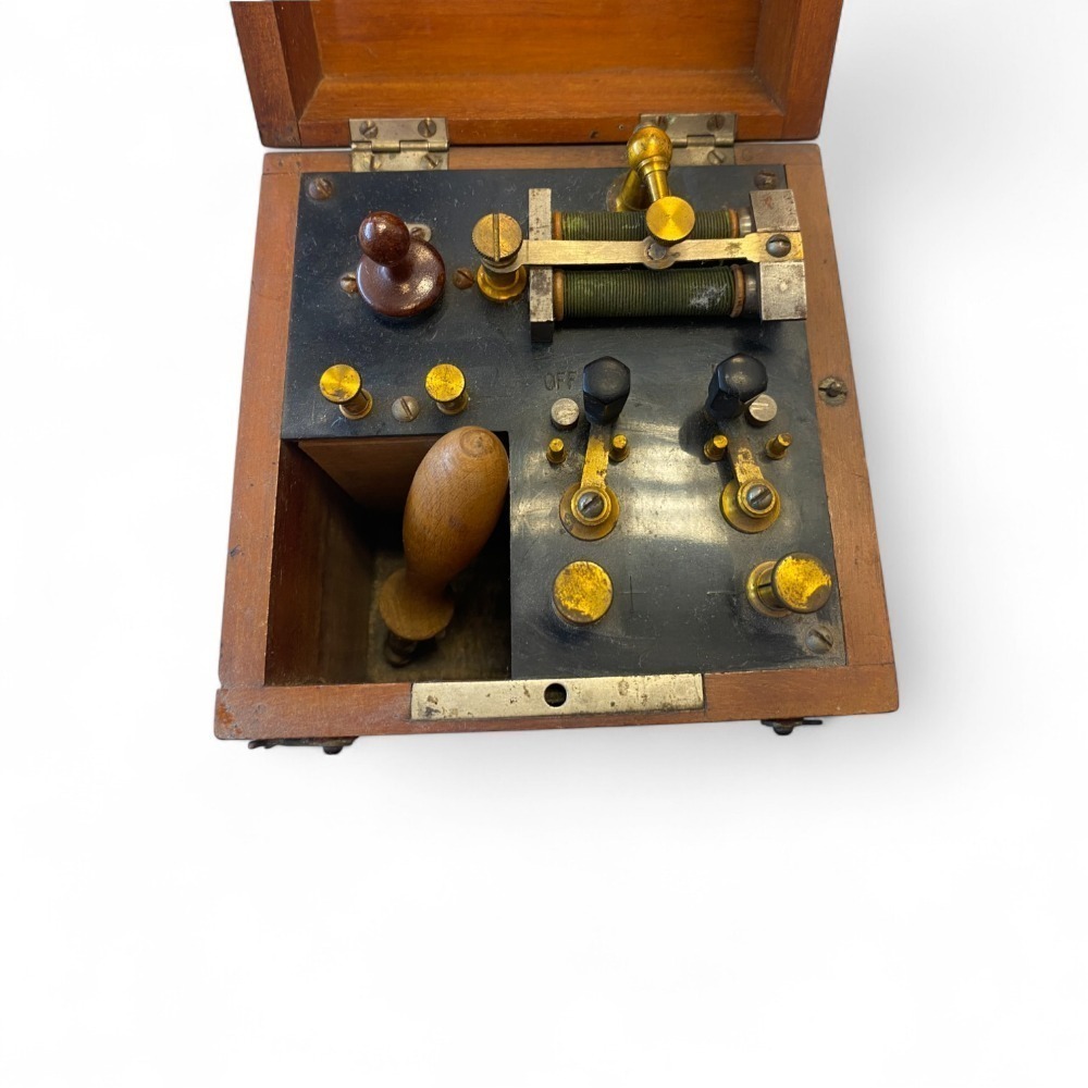 An Antique K Schall Medical Induction Coil Electrotherapy Machine. A ...