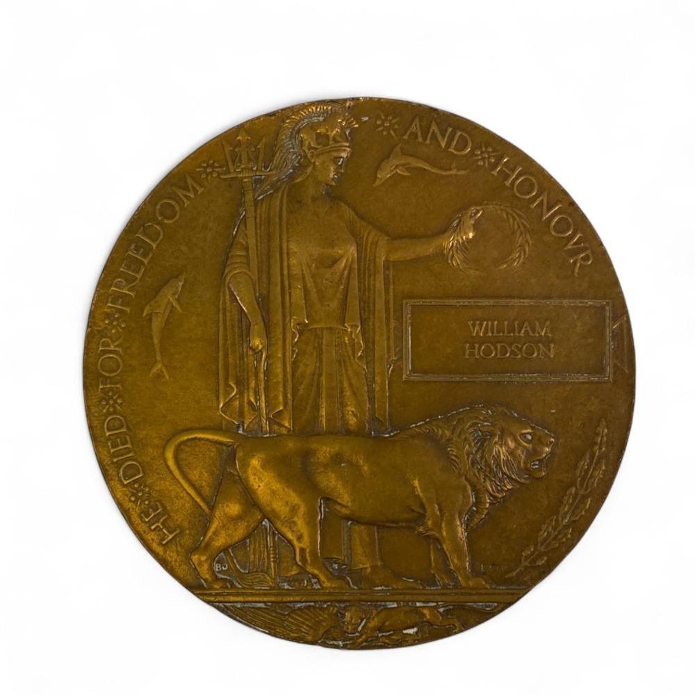 A WWI Bronze Memorial Plaque or Death Penny , also known as a Dead Man ...