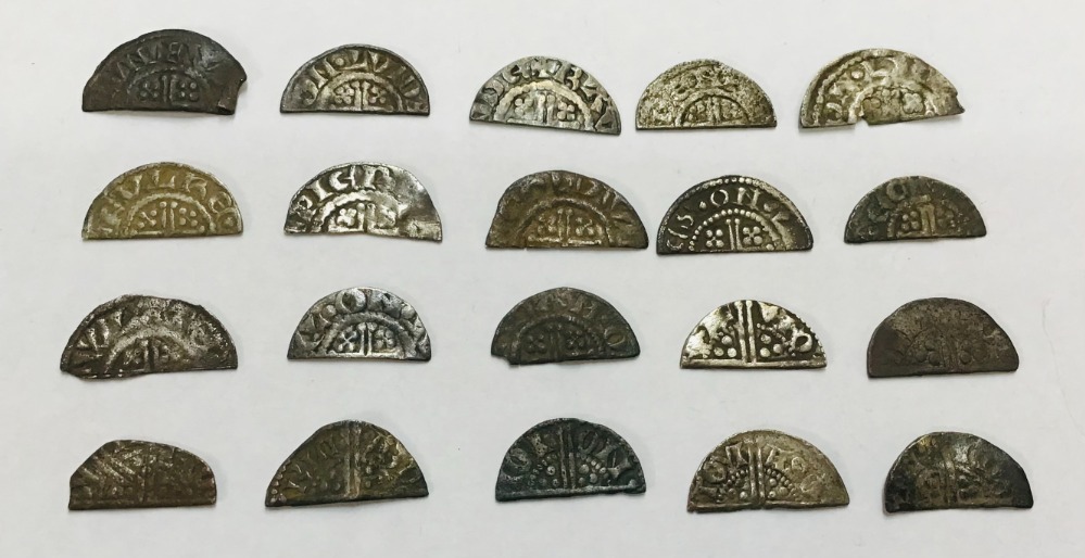 Collection of 28 Medieval cut Silver Short Cross and Henry III Long ...