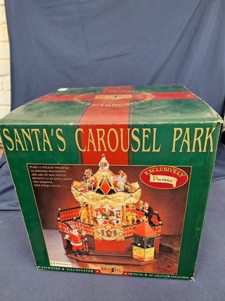 Santas carousel park, boxed.