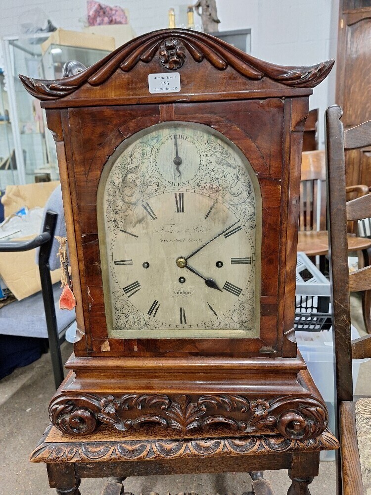 A 19th century mahogany cased Frodsham and Baker bracket clock ...