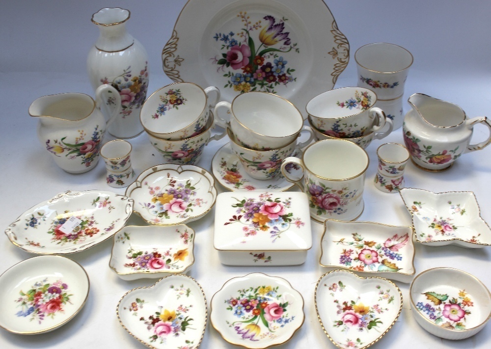 A collection of Abbeydale china wares along with a collection of Royal ...