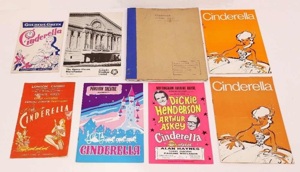 Pantomime: Cinderella, original typed script for Birmingham Hippodrome ...