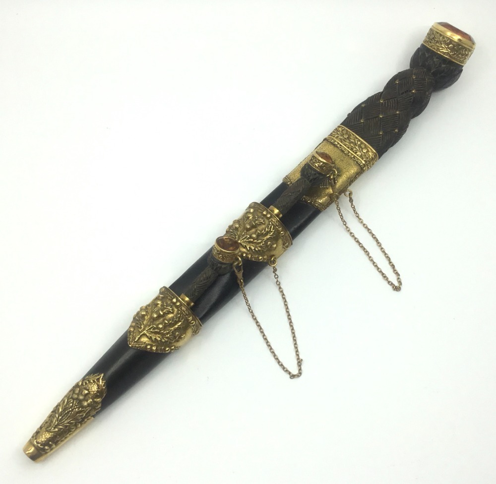 A fine quality 20th century Highland Light Infantry officer’s dirk ...