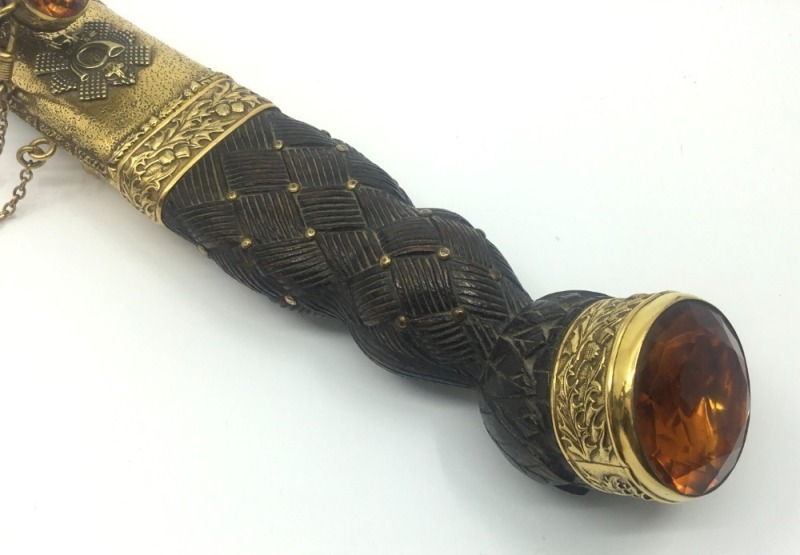A fine quality 20th century Highland Light Infantry officer’s dirk ...