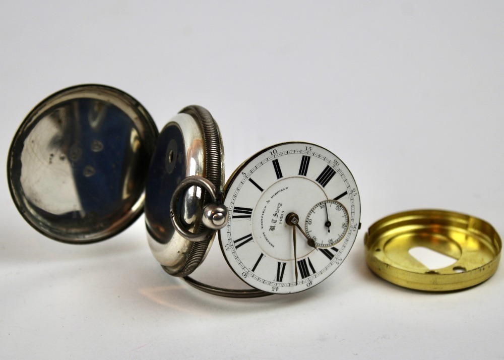 Silver Open Face Pocket Watch, dial signed M.T. Story, hallmarks for ...