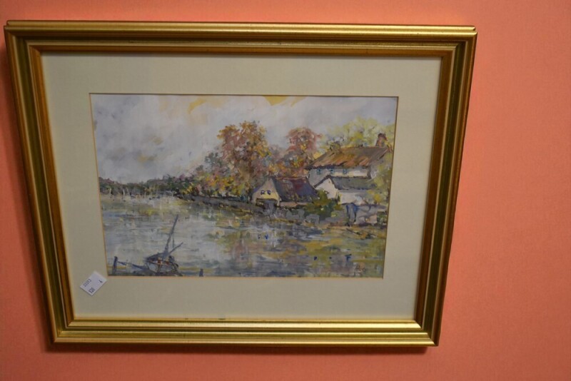 A collection of four 20th Century watercolours by artist Yram Allets ...
