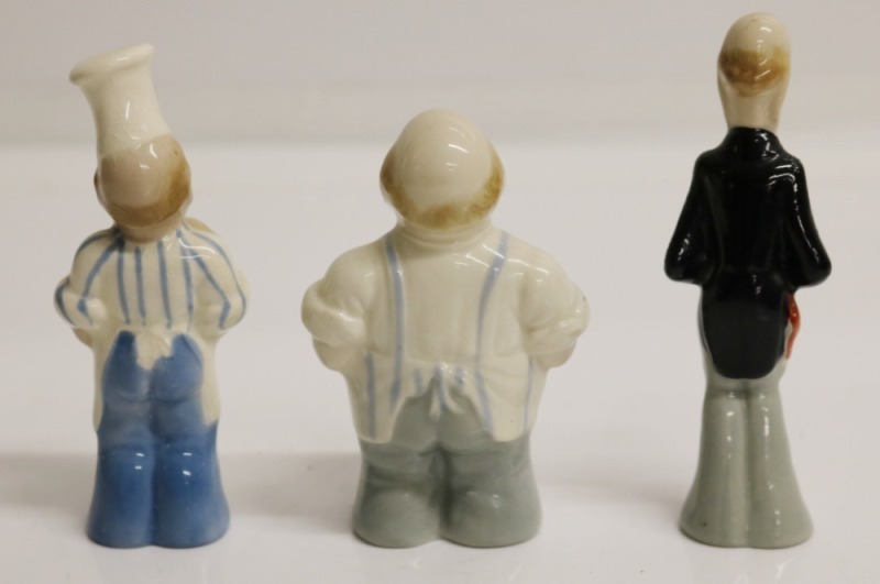 A RARE SET OF THREE WADE PORCELAIN FIGURES, BUTCHER, BAKER AND ...