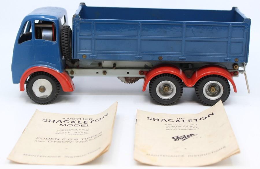 Shackleton: An unboxed Shackleton Toys, Foden F.G.6 Tipper, blue body ...